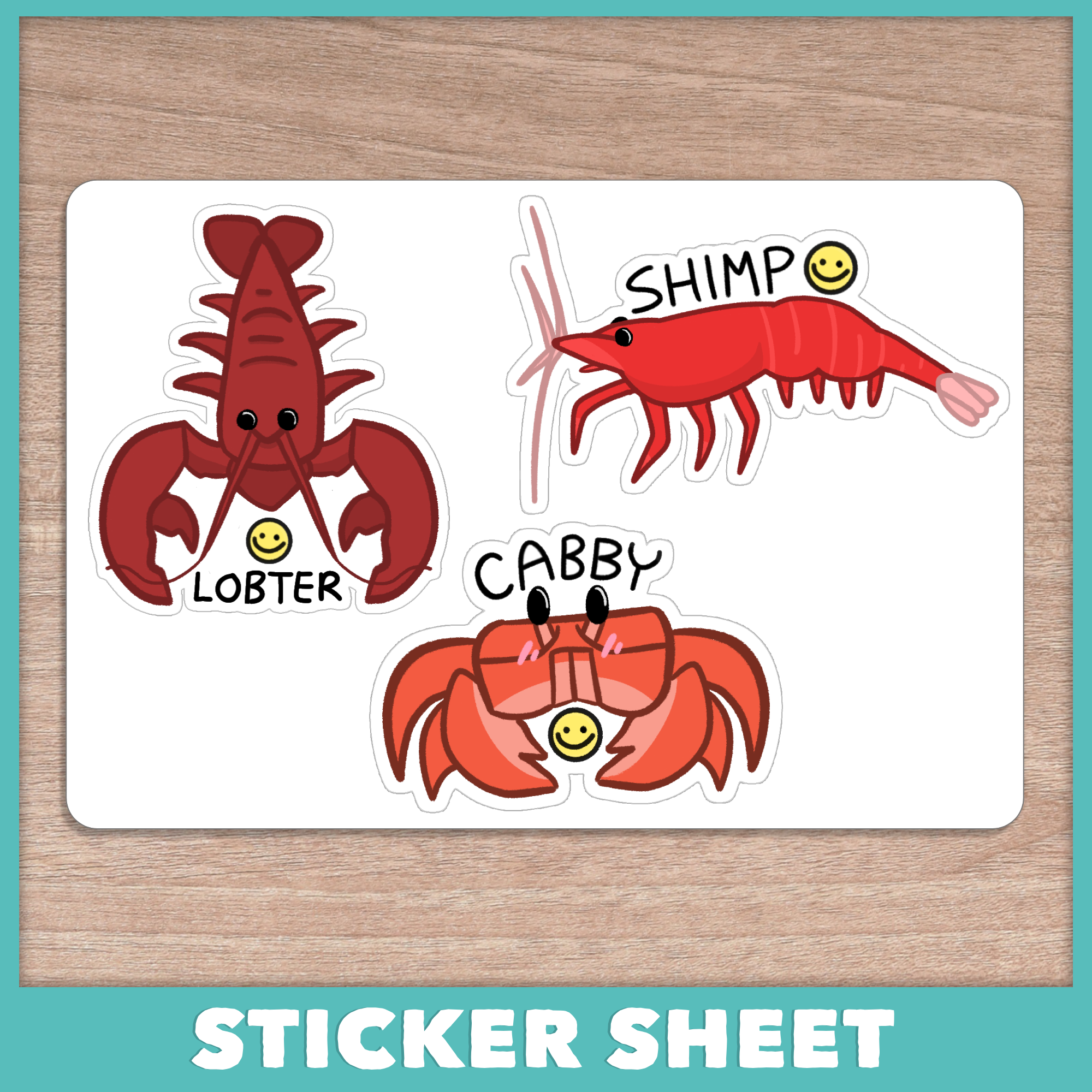 Crusties Sticker Sheet – Fish & Chirps